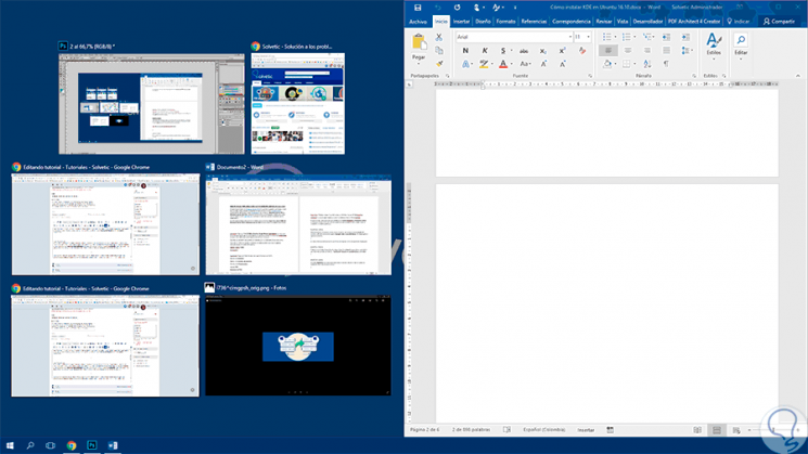 Ventaja N 1 De Windows 10 Escritorios Multitarea Y