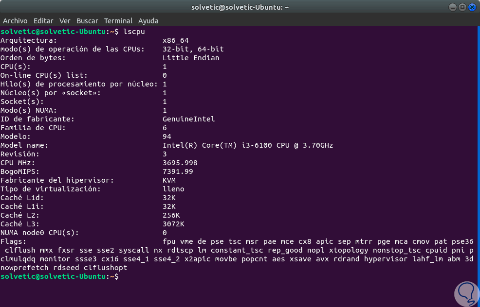 Cómo ver versión de Linux instalada si es 32 o 64 bits - Solvetic Cómo ver versión de Linux instalada si es 32 o 64 bits - Solvetic