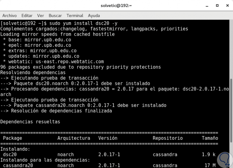 Cómo instalar la base de datos Cassandra en CentOS 7 - Solvetic