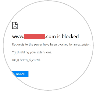 ERR BLOCKED BY CLIENT Chrome solución - Solvetic