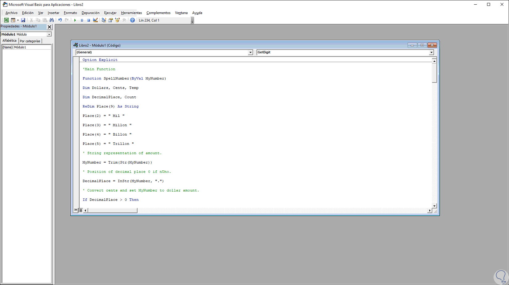 Spellnumber Excel 2019 y 2016 en Español ️ Número a Letra - Solvetic