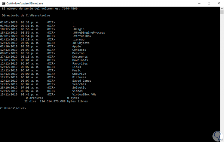 Cambiar de directorio en CMD Windows 10 (Comandos) - Solvetic