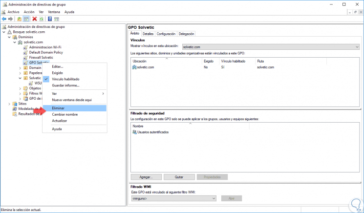 Crear, editar o eliminar Políticas de Grupo (GPO) Windows Server 2016 ...