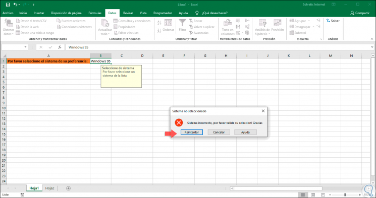 Cómo hacer una celda desplegable en Excel 2019 - Solvetic