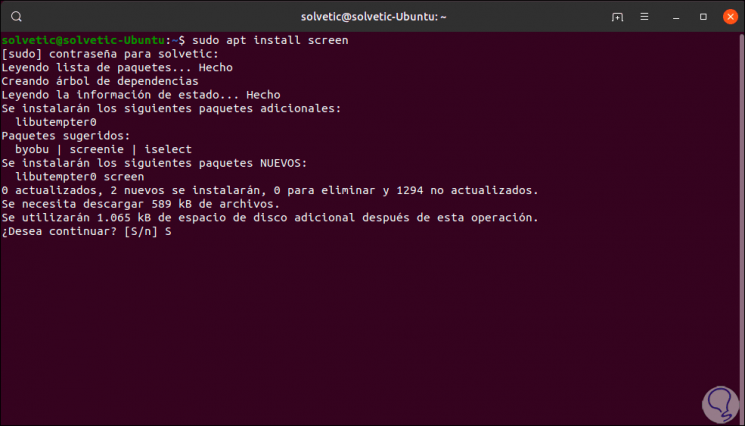 SCREEN LINUX: cómo usar comando screen Linux - Solvetic