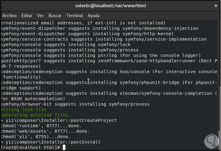 Cómo instalar Yii PHP Framework en CentOS 8, Ubuntu 19 o Debian - Solvetic