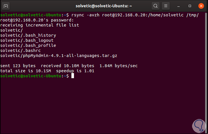 Rsync Linux: Cómo usar y ejemplos comando - Solvetic