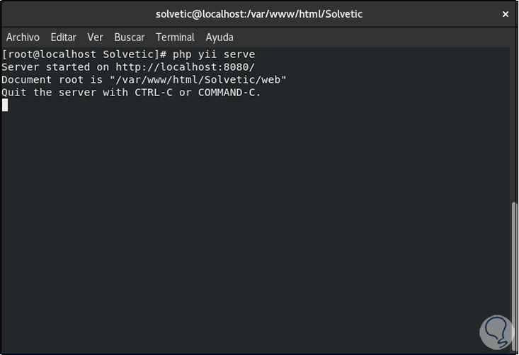Cómo instalar Yii PHP Framework en CentOS 8, Ubuntu 19 o Debian - Solvetic