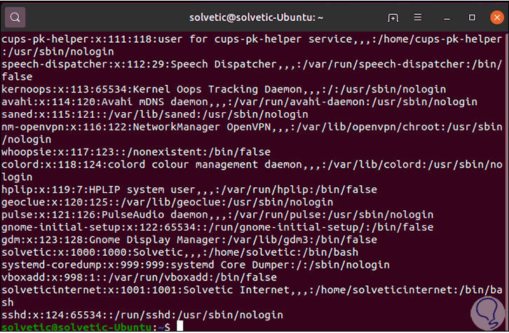 LISTA USUARIOS LINUX: Listar usuarios en Terminal - Solvetic