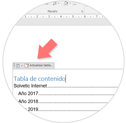 Cómo hacer una tabla de contenido en Word 2016 y 2019 ️ - Solvetic
