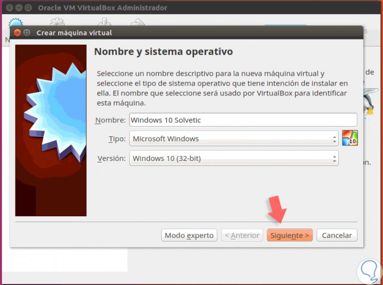 Cómo virtualizar Windows 10 en Ubuntu Linux con VirtualBox - Solvetic