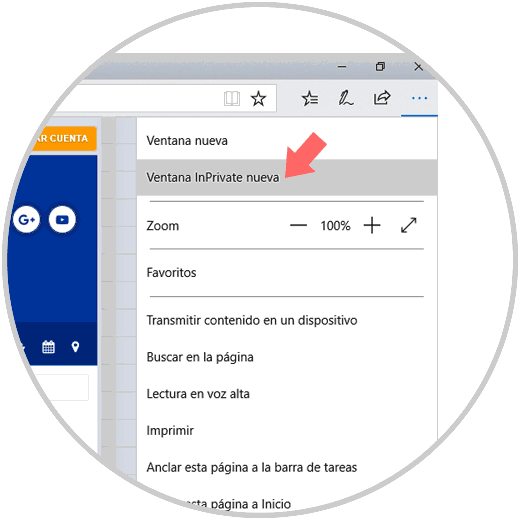 Cómo navegar modo incognito en Microsoft Edge - Solvetic Cómo navegar modo incognito en Microsoft Edge - Solvetic