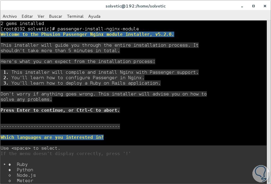 Cómo instalar Redmine con Nginx en centOS 7 - Solvetic