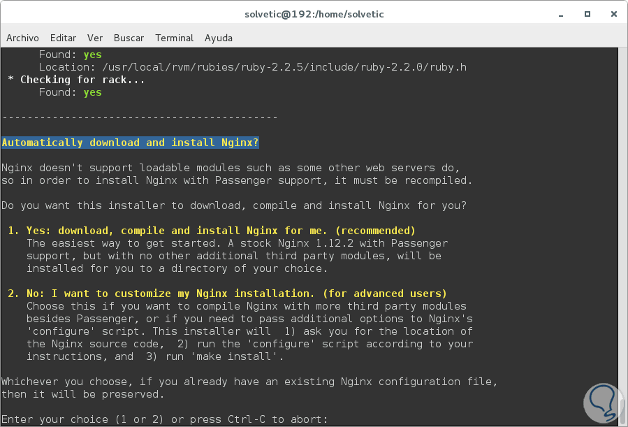 Cómo instalar Redmine con Nginx en centOS 7 - Solvetic
