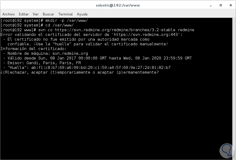 Cómo instalar Redmine con Nginx en centOS 7 - Solvetic