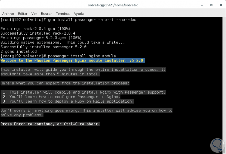Cómo instalar Redmine con Nginx en centOS 7 - Solvetic
