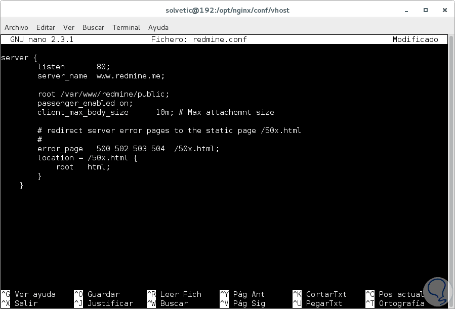 Cómo instalar Redmine con Nginx en centOS 7 - Solvetic