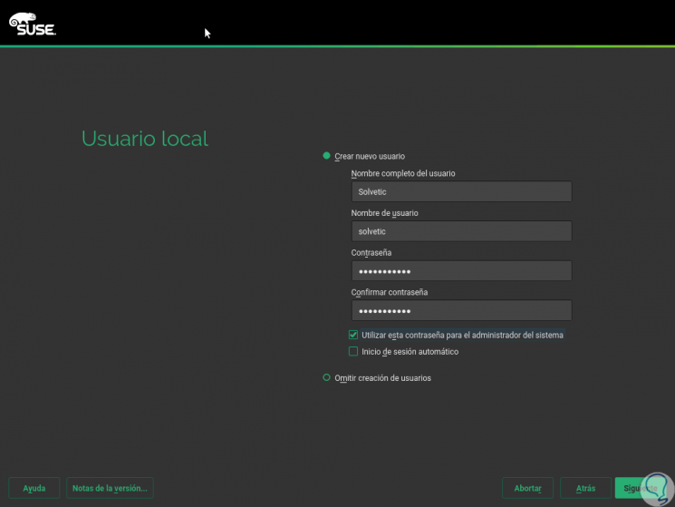 Cómo instalar Suse Linux Enterprise Server 12 SP3 - Solvetic