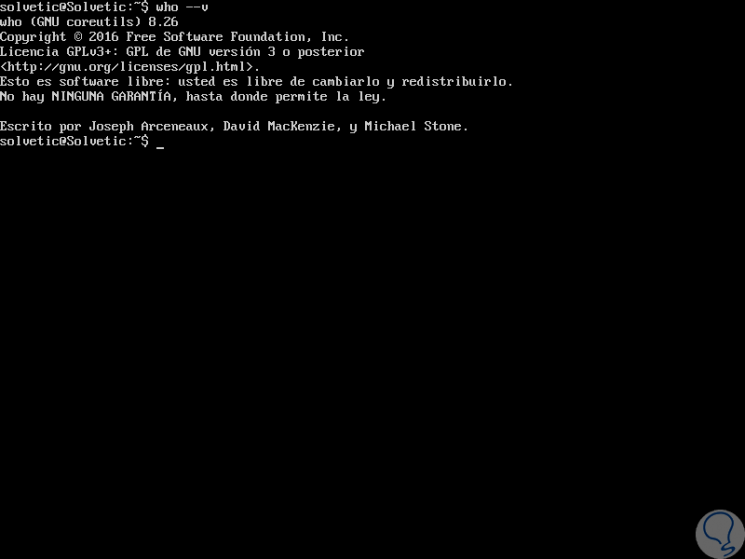 Cómo usar comando who en Linux - Solvetic