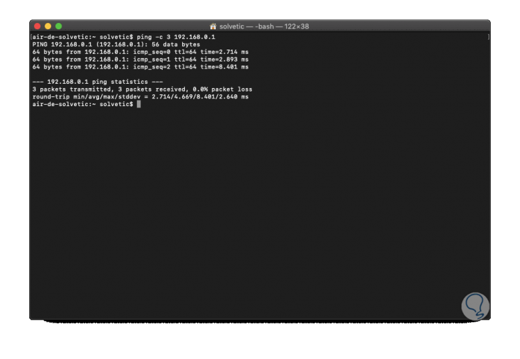 Cómo hacer Ping terminal Mac OS - Solvetic