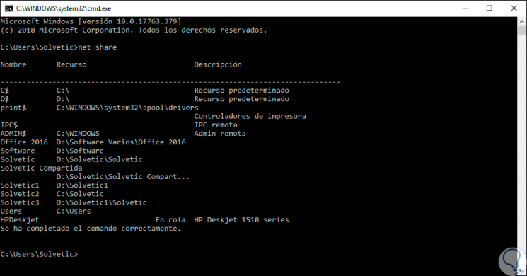 Cómo ver carpetas compartidas Windows 10 - Solvetic