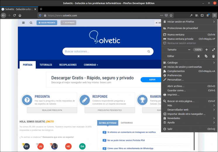 Cómo instalar Firefox developer en Ubuntu - Solvetic