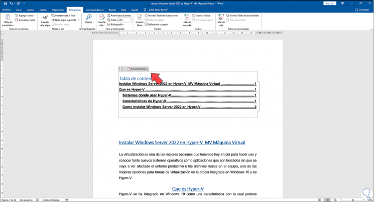 Crear Tabla de Contenido Word 2021 ️ AUTOMATICO - Solvetic