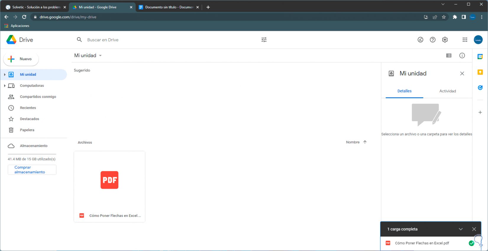 Cómo Insertar un PDF en Google Docs ️ - Solvetic Cómo Insertar un PDF en Google Docs ️ - Solvetic