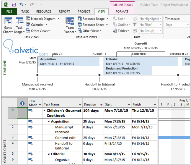 Microsoft Project 2013 - Solvetic - Página 4