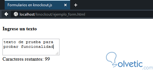 Trabajando con formularios en Knockout.js - Solvetic