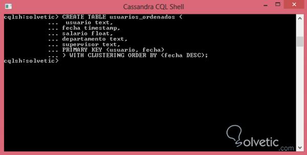 Manejo avanzado de tablas en Cassandra - Solvetic