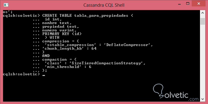 Manejo avanzado de tablas en Cassandra - Solvetic