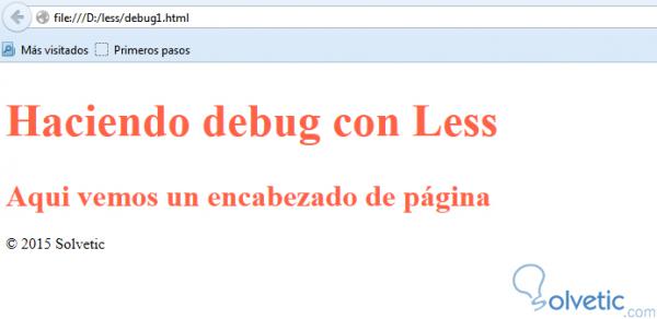 Haciendo debug con Less.js - Solvetic