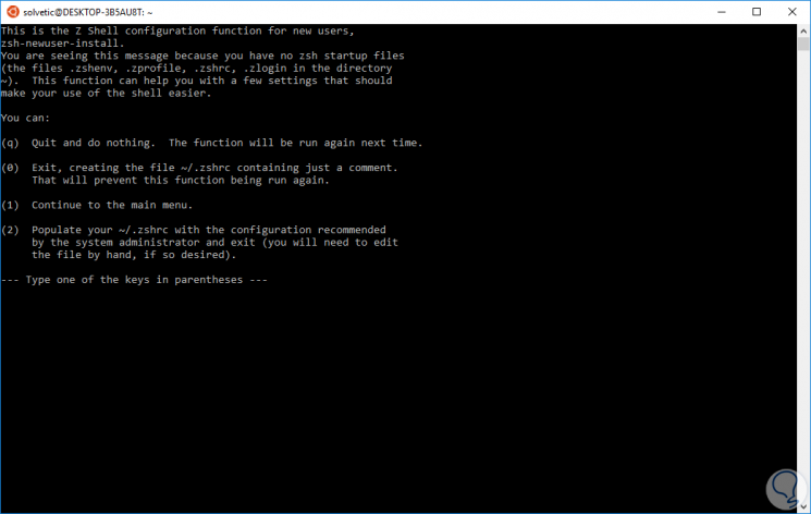 Cómo instalar ZSH y OH MY ZSH en Windows 10 - Solvetic