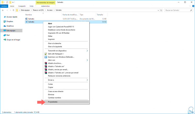 Asociar tipo de archivo con programa Abrir con en Windows 10 - Solvetic