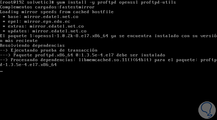 Cómo instalar ProFTPD en CentOS 7 - Solvetic