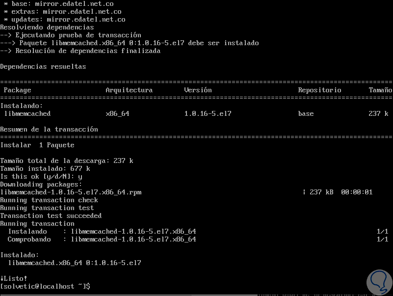 Cómo instalar memcached en CentOS 7 - Solvetic