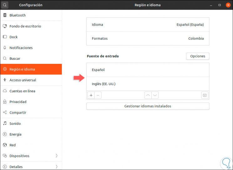 Cómo cambiar el idioma en Ubuntu 19.04 - Solvetic