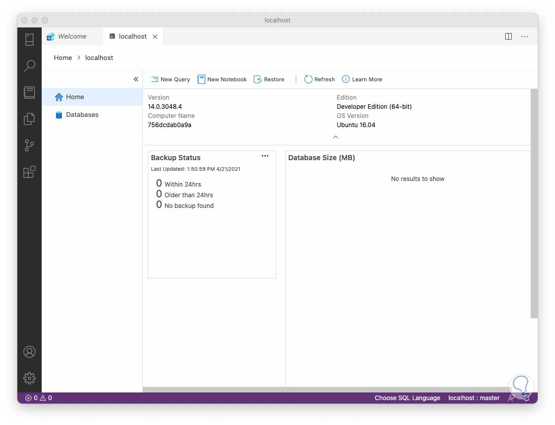 Instalar SQL Server 2019 en Mac ️ - Solvetic
