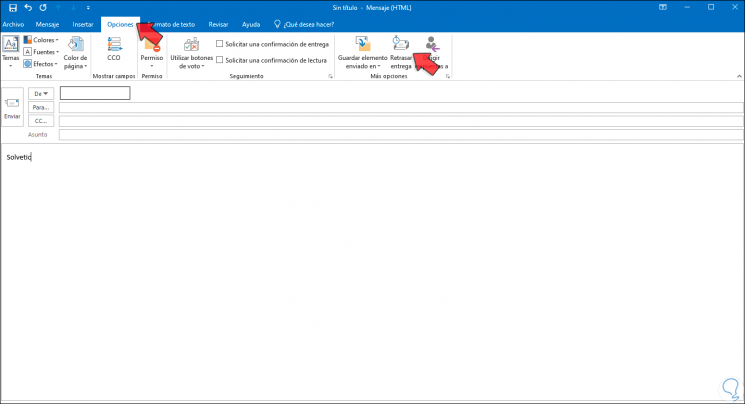 Programar envío de correo Outlook 2019 u Outlook.com ️ - Solvetic