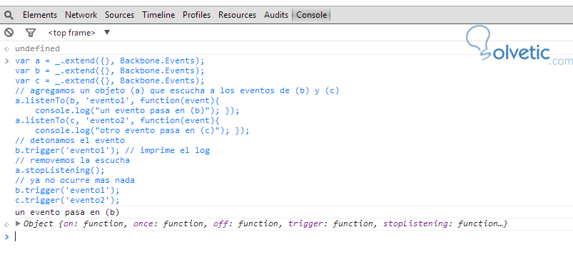 Backbone.js - Eventos Avanzados - Solvetic