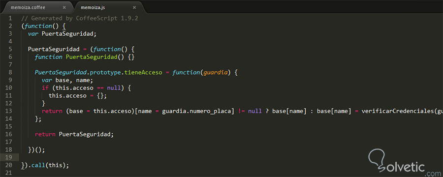 Uso avanzado de CoffeeScript - Solvetic