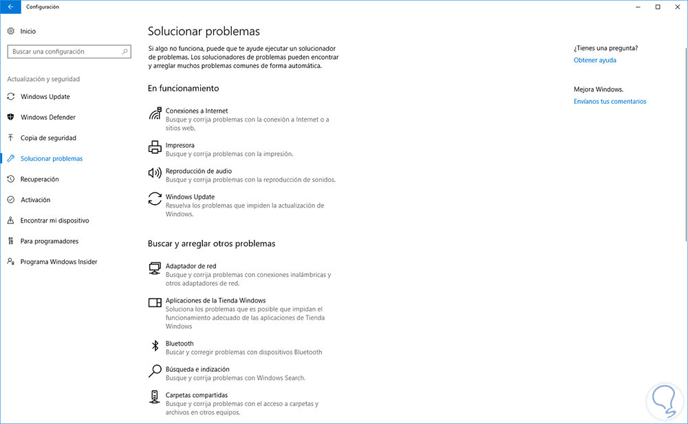 Usar Solucionador De Problemas En Windows 10 Creators Update Solvetic
