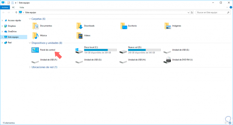 Cómo abrir Panel de Control en Windows 10 - Solvetic