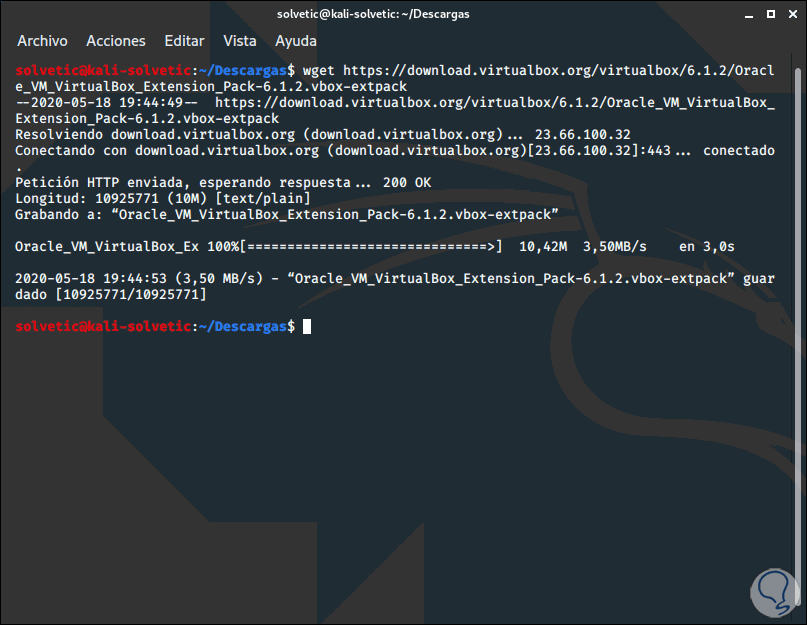 Cómo instalar VirtualBox en Kali Linux 2020 - Solvetic
