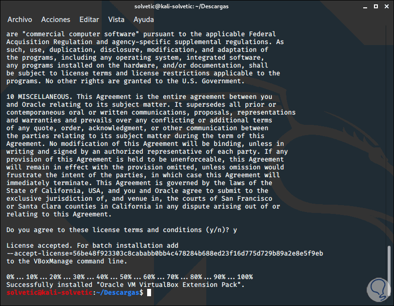 Cómo instalar VirtualBox en Kali Linux 2020 - Solvetic