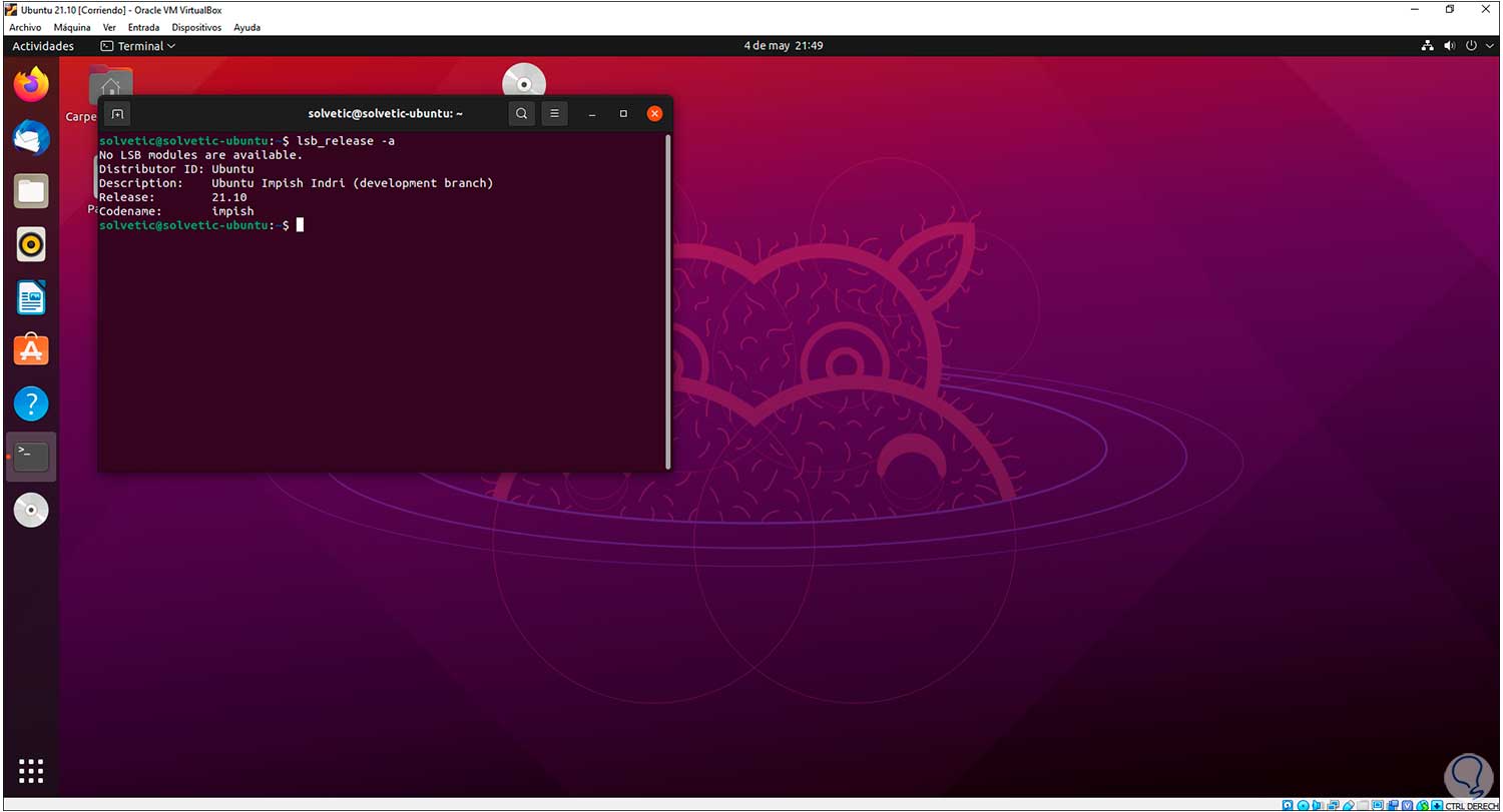 Cómo instalar Ubuntu 21.10 en VirtualBox ️ - Solvetic