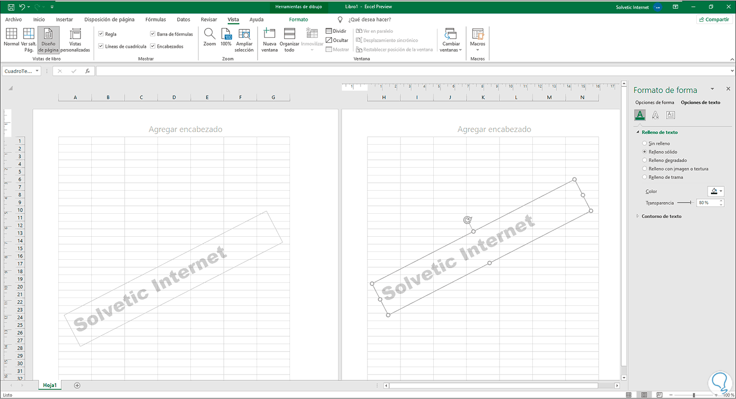 Cómo poner o quitar marca de agua Excel 2019 ️ - Solvetic
