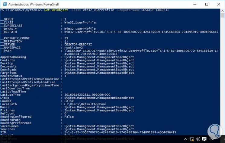 Administrar perfiles de usuario en Windows 10 con PowerShell - Solvetic