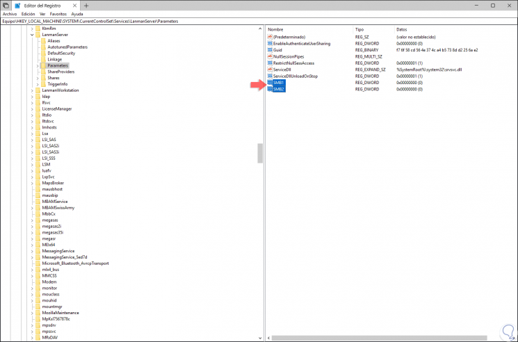 Activar SMB2 y SMB1 Windows 10 - Solvetic